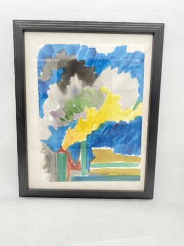 Ce Roser Abstract Watercolor Painting - Cecilia Roser - feminist artist ...